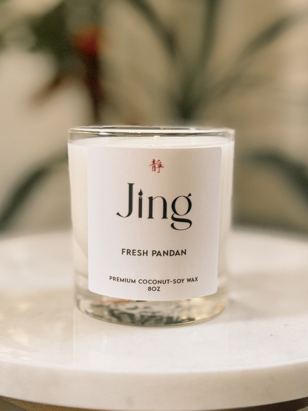 Fresh Pandan Candle 8oz Glass Jar Asian-inspired Handmade Scented ...