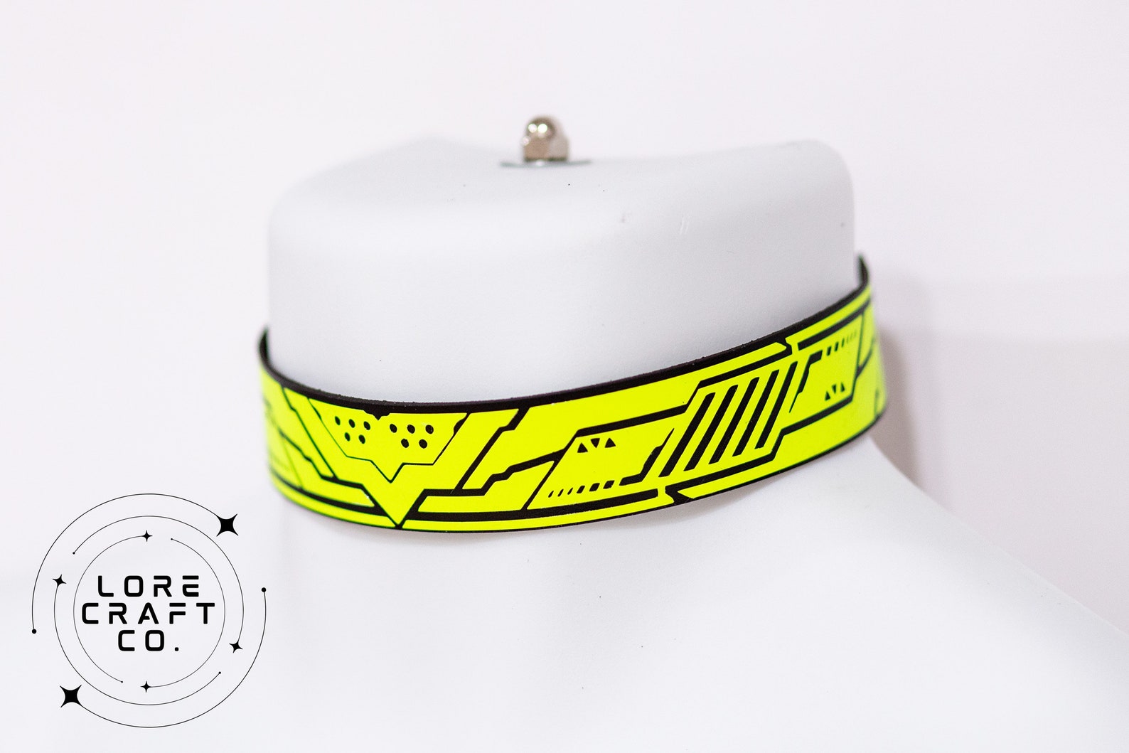 Cyberpunk Necklace Techwear Jewelry Leather Choker Anime - Etsy