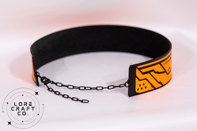 Cyberpunk Necklace Techwear Jewelry Leather Choker Anime - Etsy