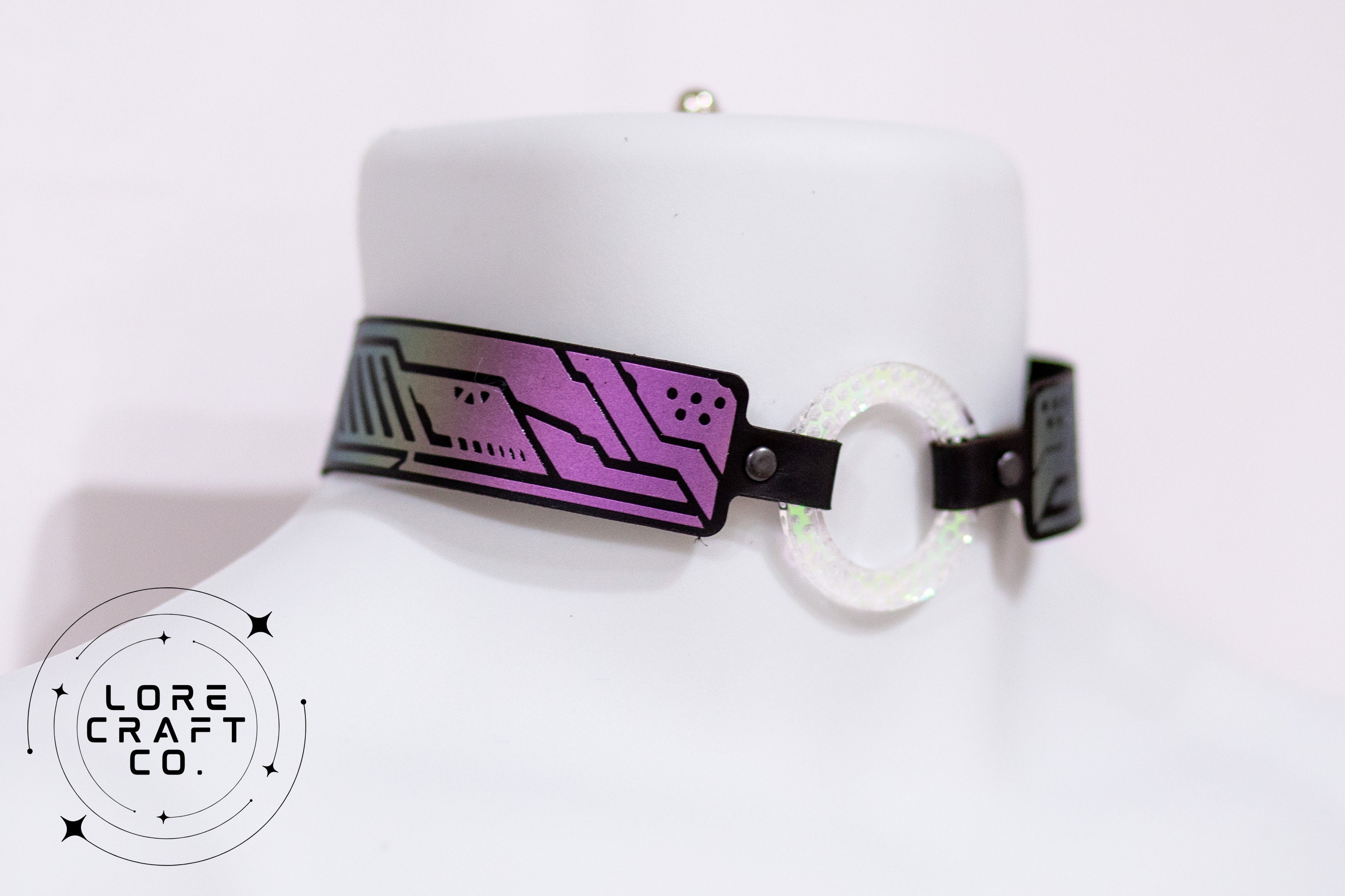 Cyberpunk Mech O Ring Choker, Anime Inspired Jewelry, Colorshift ...