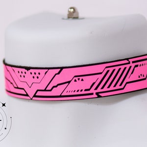 Cyberpunk Necklace, Techwear Jewelry, Leather Choker, Anime Inspired ...