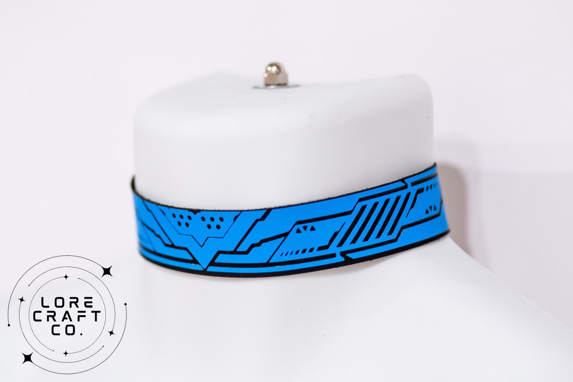 Cyberpunk Necklace Techwear Jewelry Leather Choker Anime - Etsy