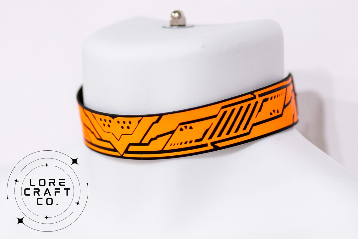 Cyberpunk Necklace Techwear Jewelry Leather Choker Anime - Etsy