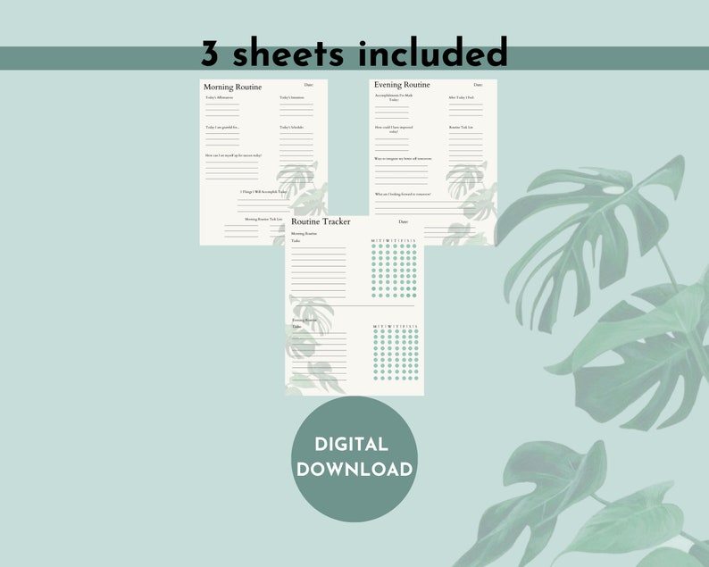 Printable Daily Routine Worksheet for Helping You Build a Daily Routine ...