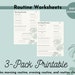 Printable Daily Routine Worksheet for Helping You Build a Daily Routine ...