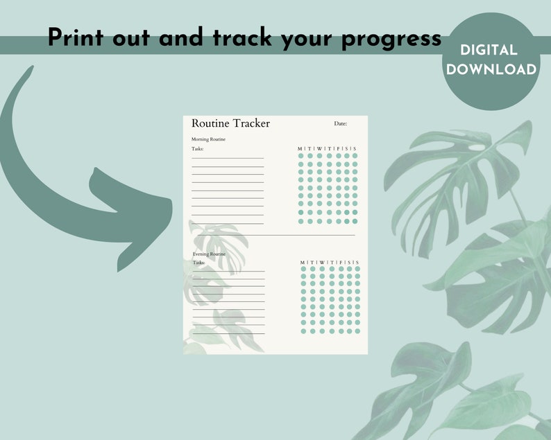 Printable Daily Routine Worksheet for Helping You Build a Daily Routine ...