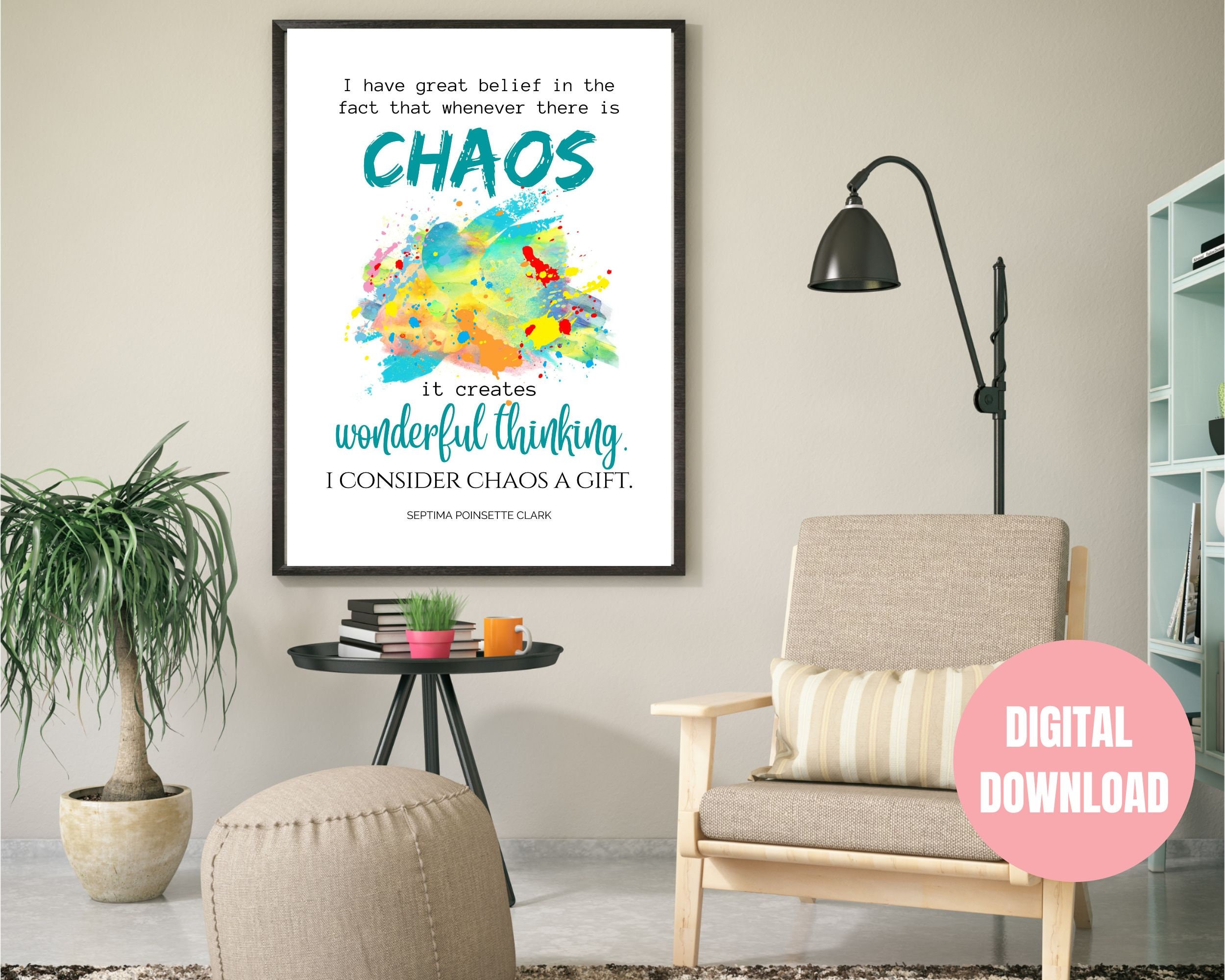 Chaos Creates Wonderful Thinking Septima Poinsette Clark - Etsy