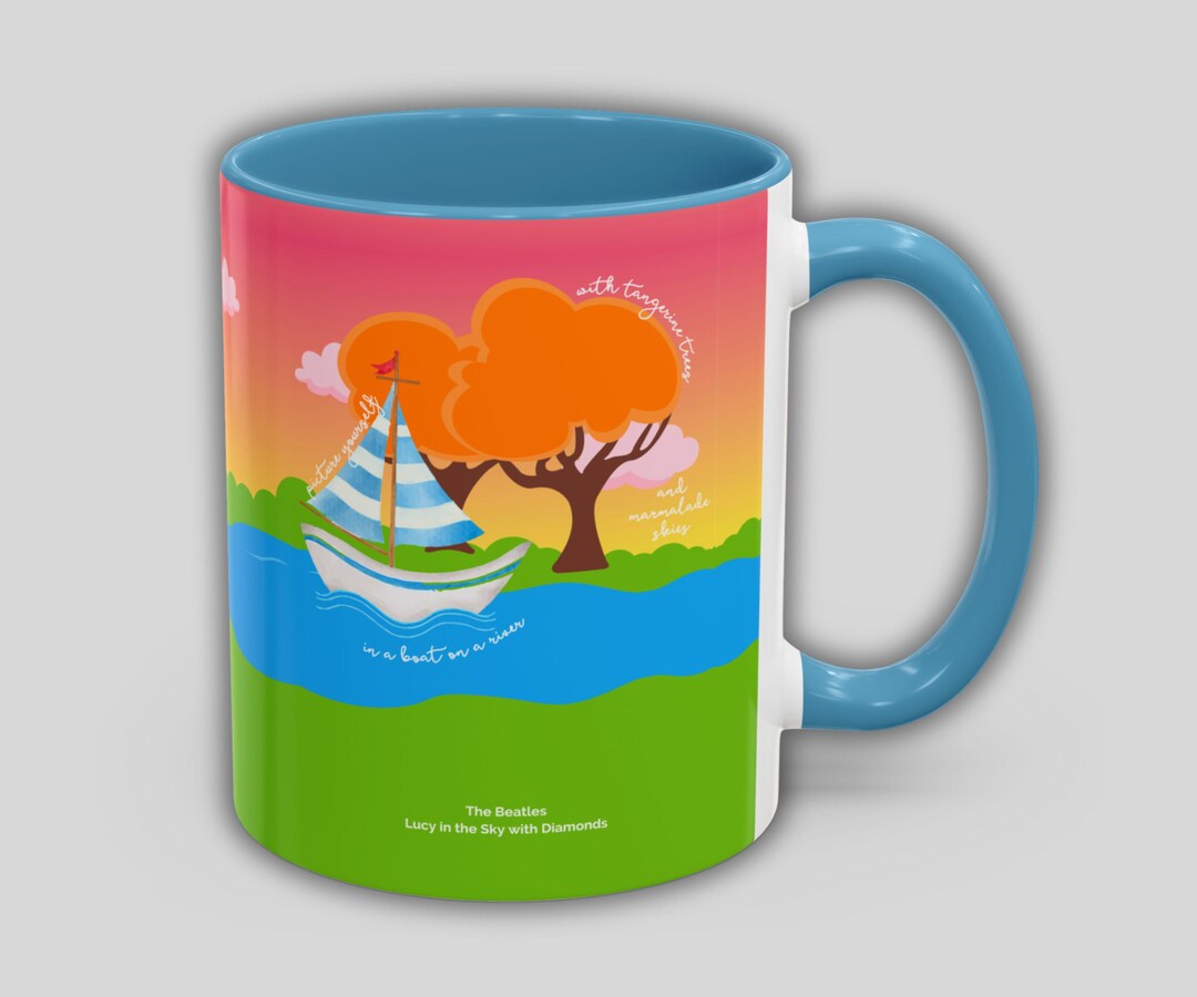 Beatles Mug | Lucy in the Sky With Diamonds | John Lennon | Paul ...