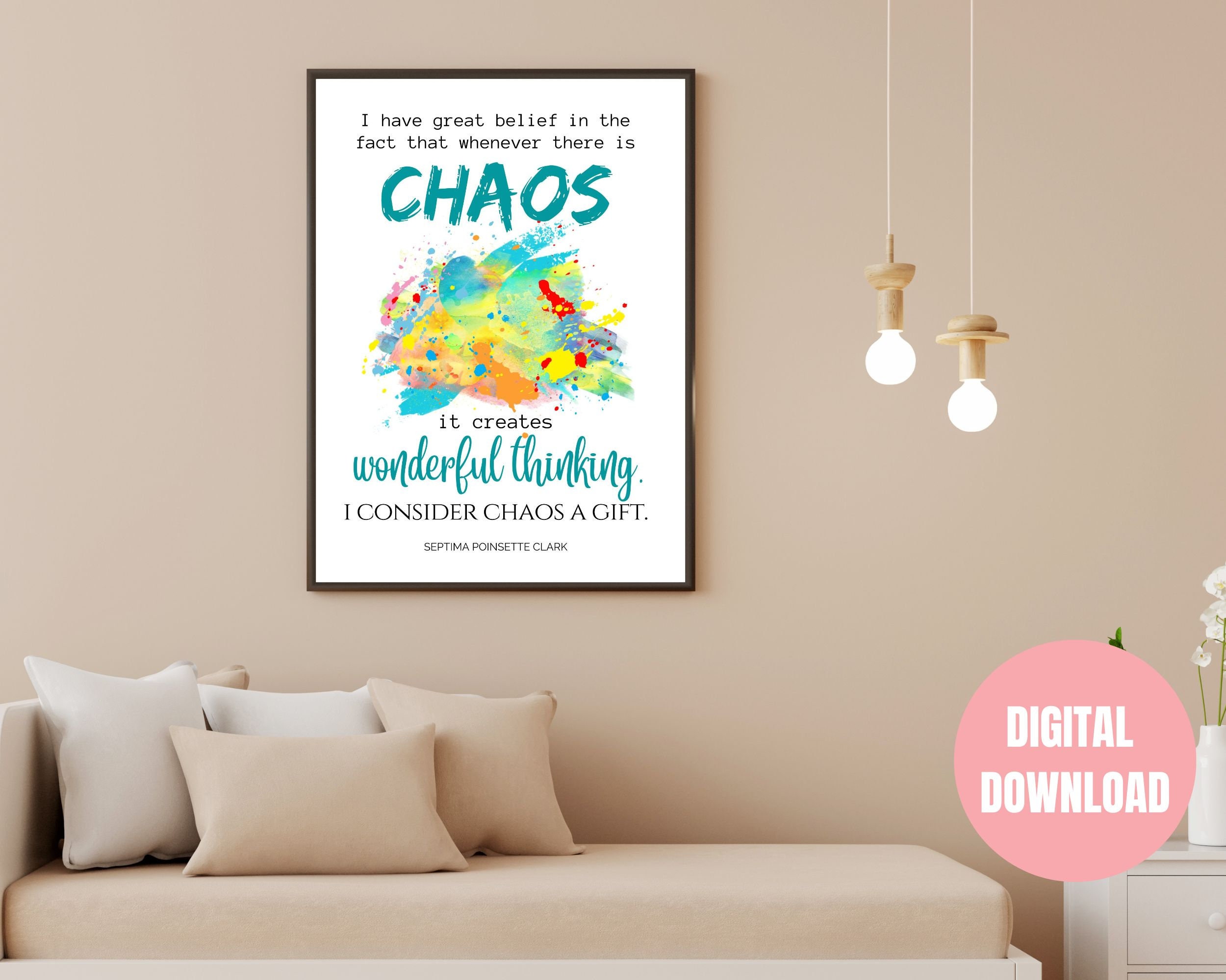 Chaos Creates Wonderful Thinking Septima Poinsette Clark - Etsy