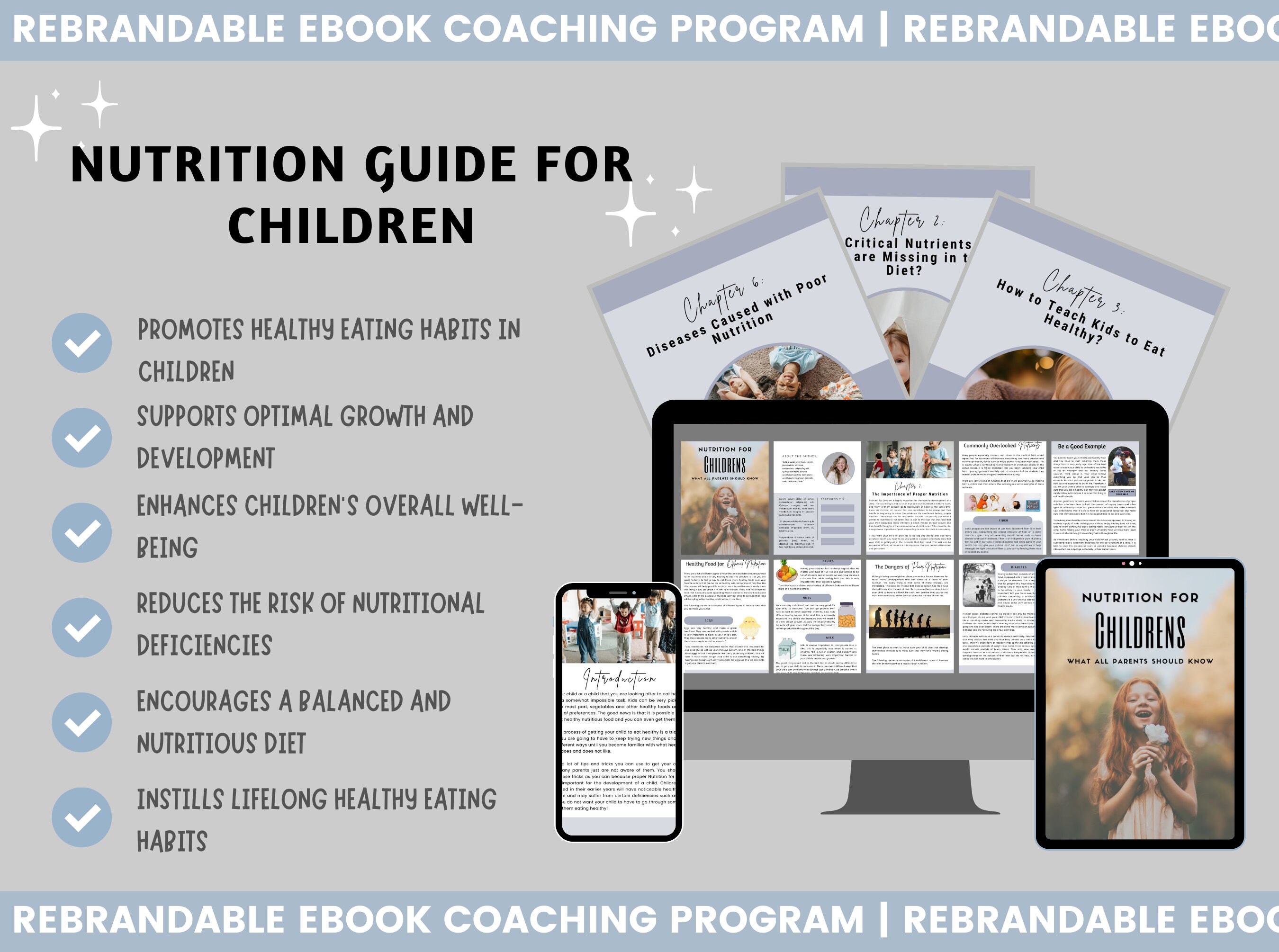 Nutrition for Children Done for You Ebook, Kids Healthy Eating, Kids ...