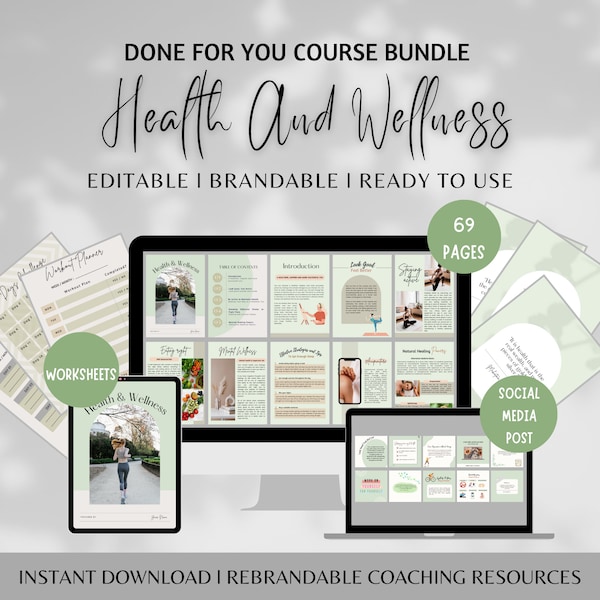 170 Mockup Canva Template for Coaches, Course Creator Mockup, Digital ...