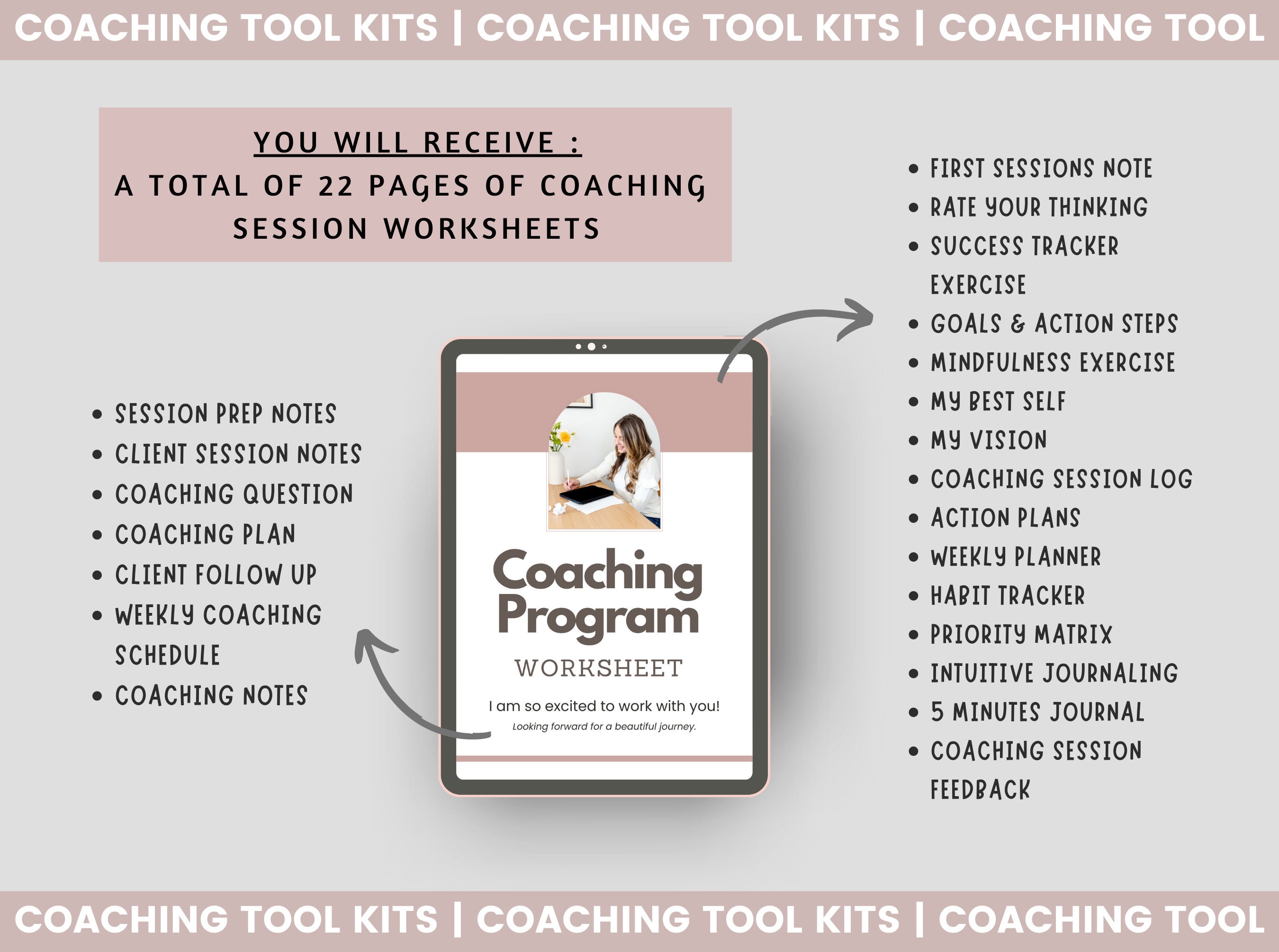 Coaching Session Canva Worksheets, Client Session, Coaching Toolkit ...