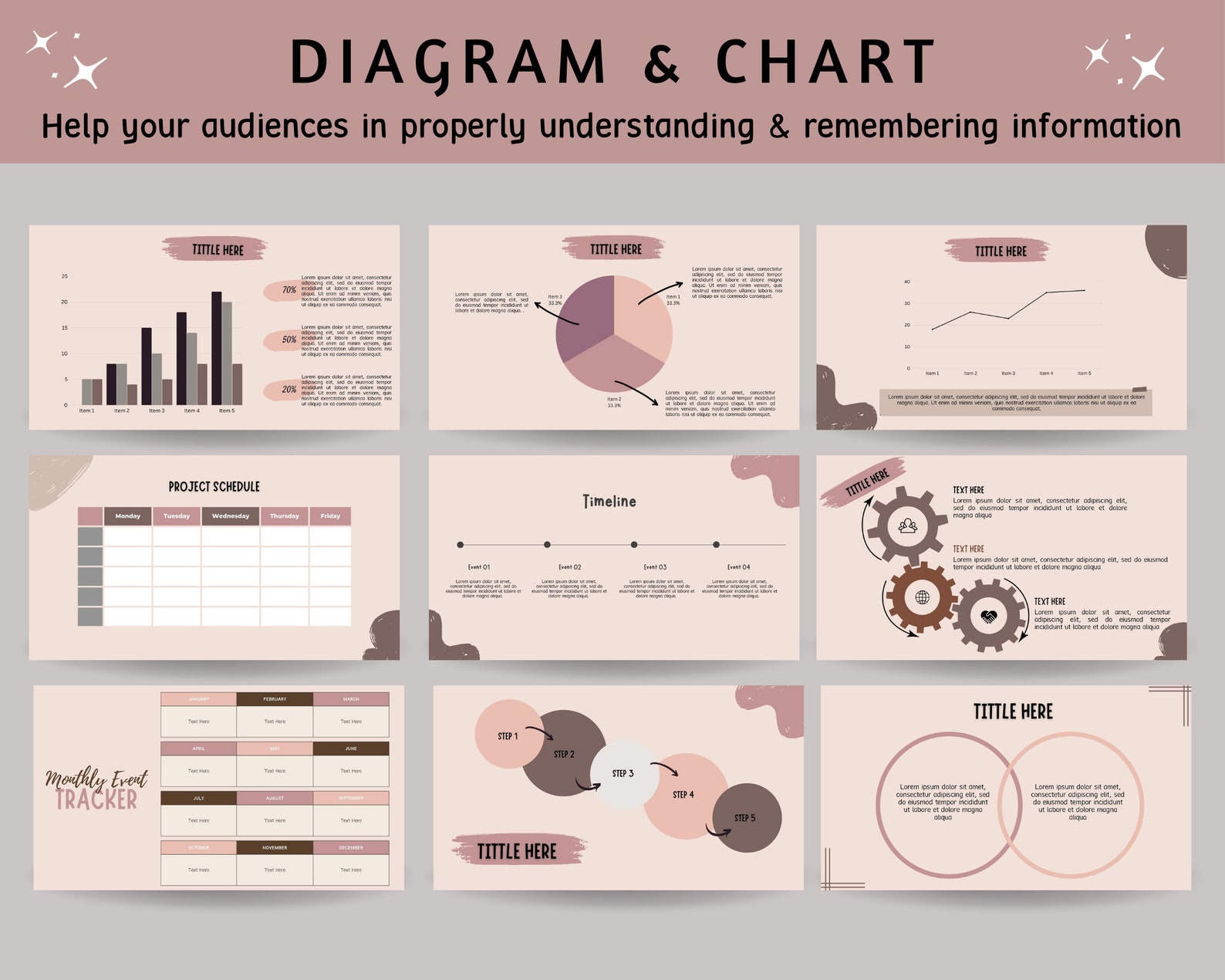 40 Blush Slide Deck Templates, Canva Template, Course Webinar, Course ...
