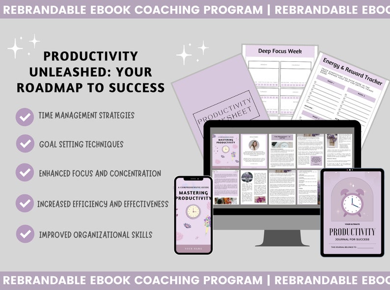 Boosting Productivity Brandable Done for You Ebook, Productivity ...