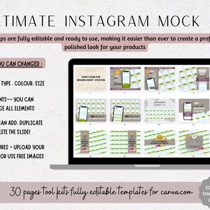 Instagram Content & Instagram Highlight Mock-up Templates, Social Media ...