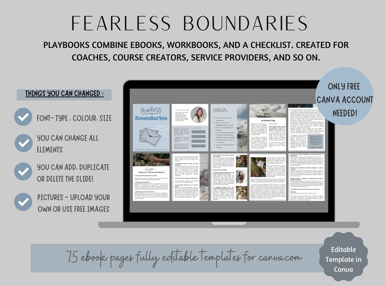 Setting Healthy Boundaries Done for You Rebrandable Resellable Coaching Program,workbook,ebook ...