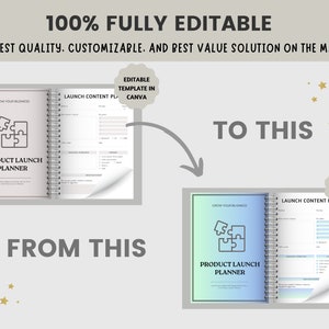 Product Launch Planner Worksheets Done for You, Course Marketing Plan ...