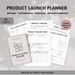Product Launch Planner Worksheets Done for You, Course Marketing Plan ...