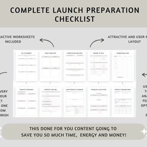 Product Launch Planner Worksheets Done for You, Course Marketing Plan ...