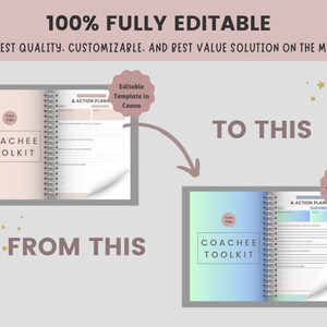 Coaching Session Canva Worksheets, Client Session, Coaching Toolkit ...