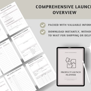 Product Launch Planner Worksheets Done for You, Course Marketing Plan, Marketing Planner ...
