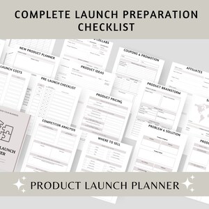 Product Launch Planner Worksheets Done for You, Course Marketing Plan, Marketing Planner ...