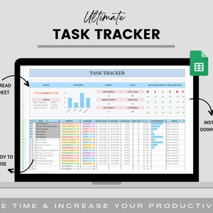 Task Tracker Spreadsheet, to Do List Spreadsheet, Productivity Planner ...