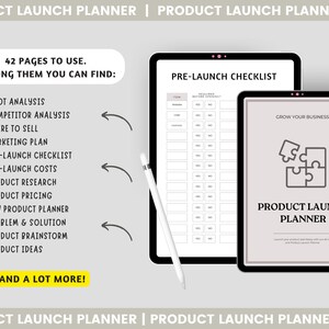 Product Launch Planner Worksheets Done for You, Course Marketing Plan ...