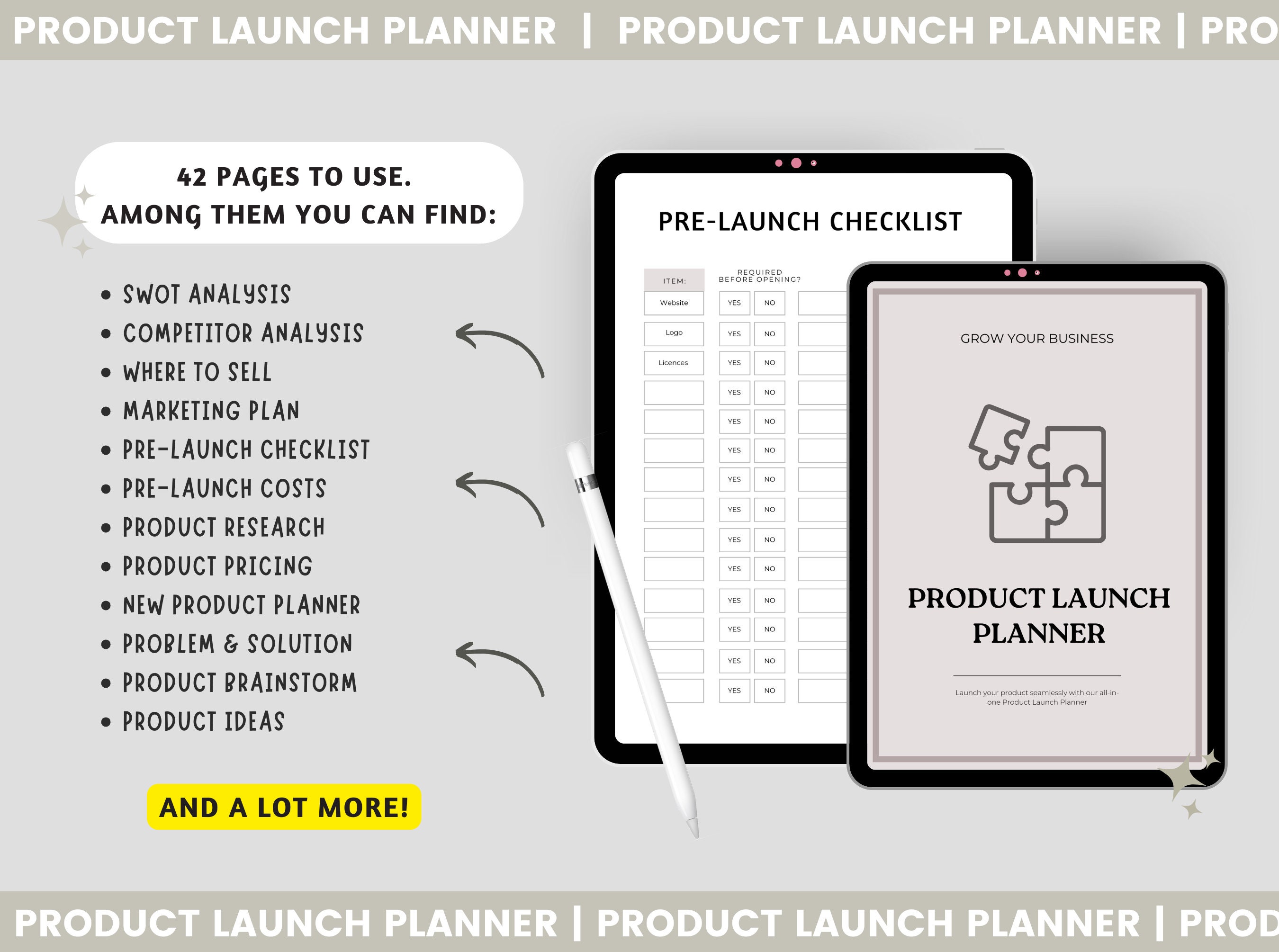 Product Launch Planner Worksheets Done for You, Course Marketing Plan, Marketing Planner ...