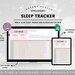 Sleep Tracker Spreadsheet, Sleep Hours Planner, Daily Sleep Tracker ...