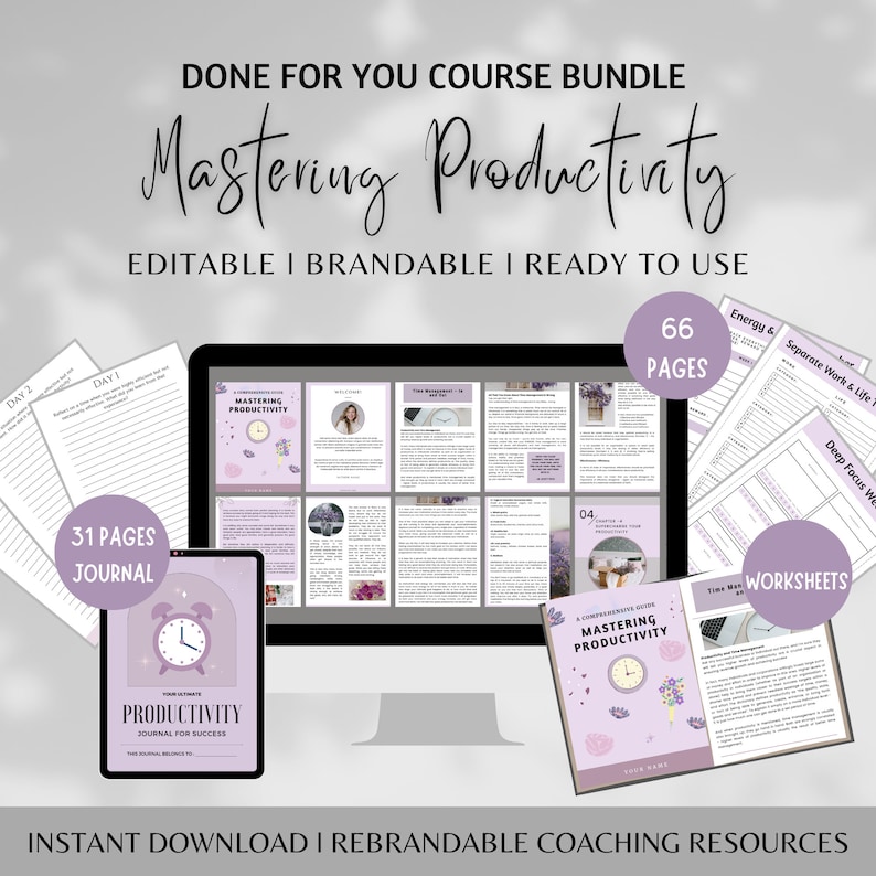 Boosting Productivity Brandable Done for You Ebook, Productivity ...