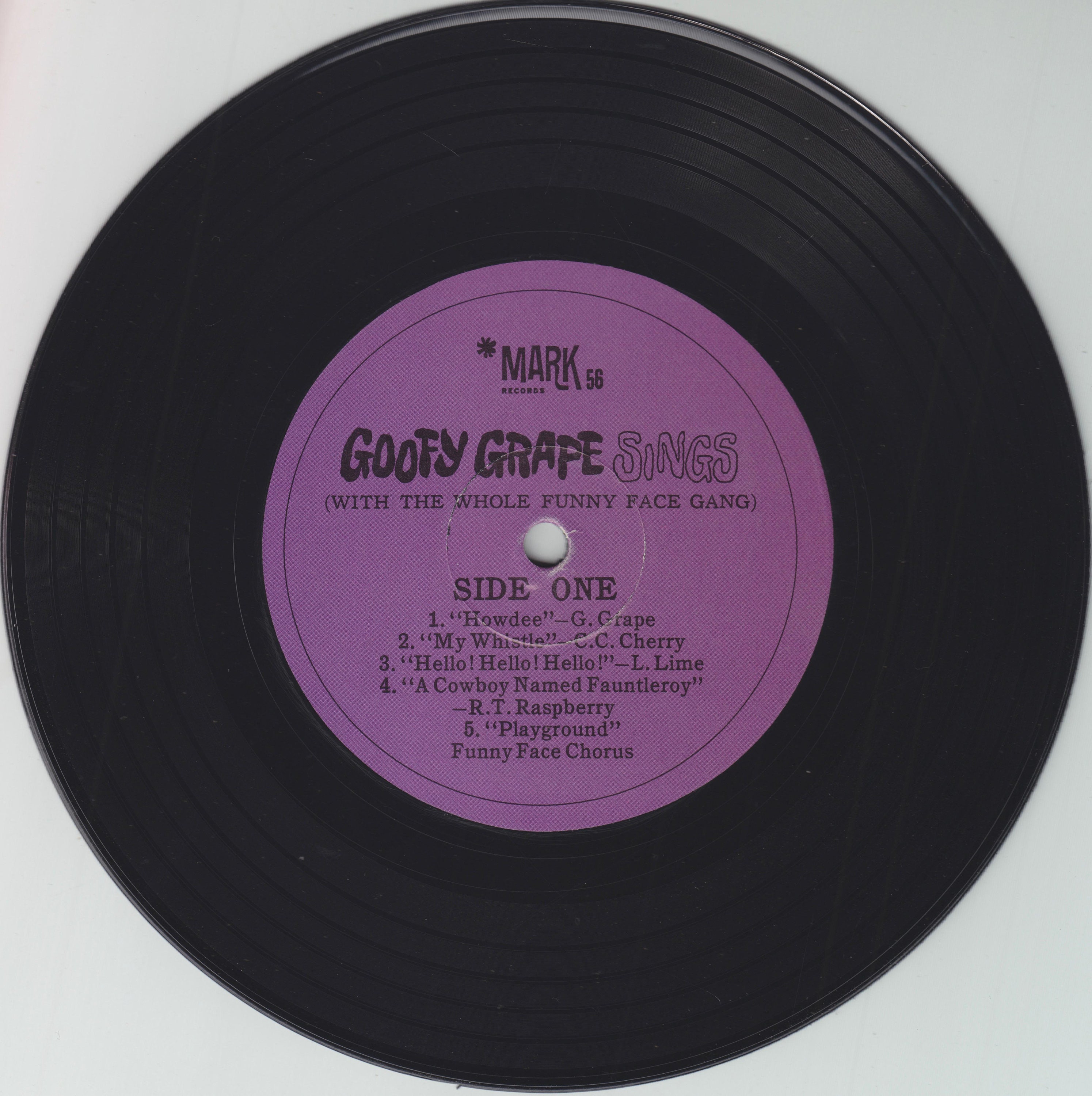 Goofy Grape Sings 1966 Picture Sleeve Funny Face Gang Pillsbury 7" EP ...