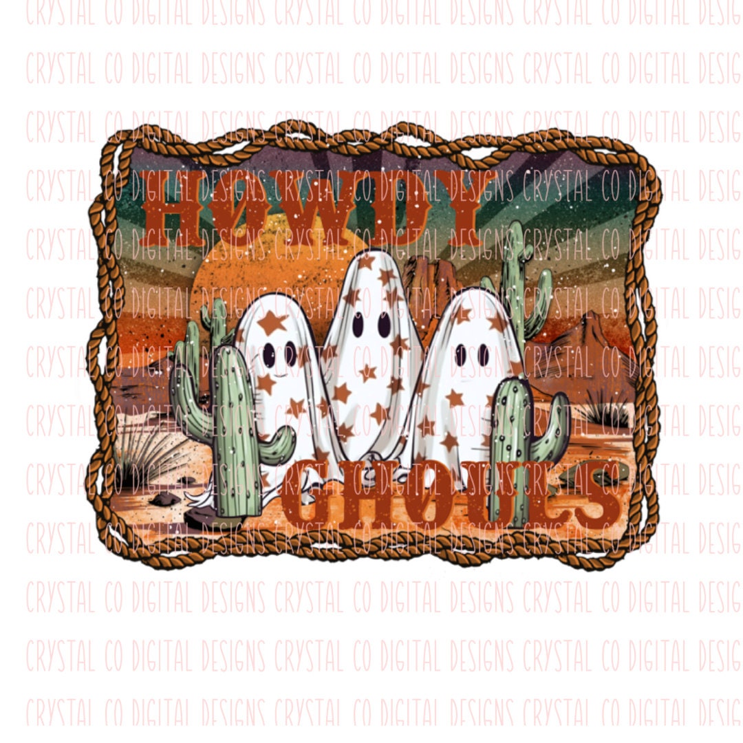 Howdy Ghouls PNG Digital Design Download - Etsy