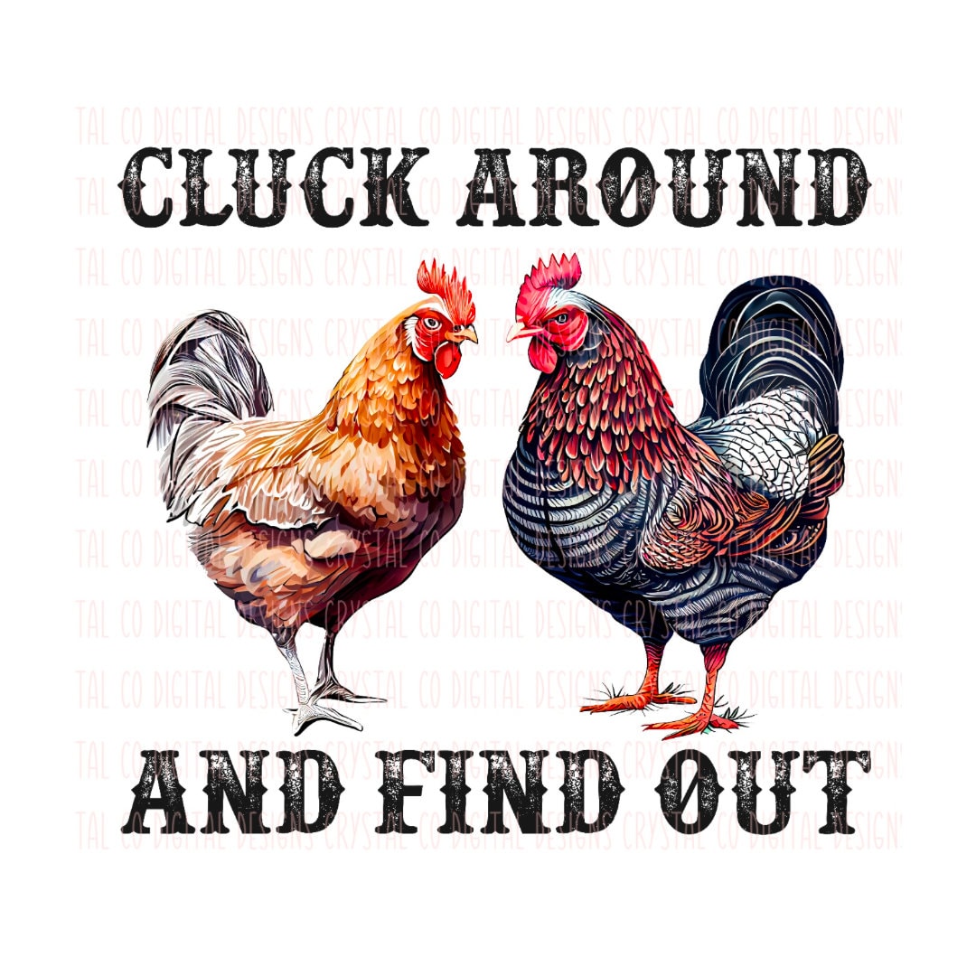 Cluck Around and Find Out PNG Digital Design Download - Etsy