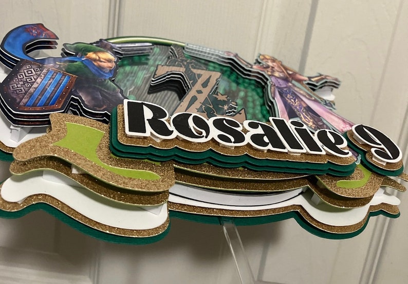 Zelda Cake Topper Zelda Birthday Birthday Decorations Zelda Party Decor ...