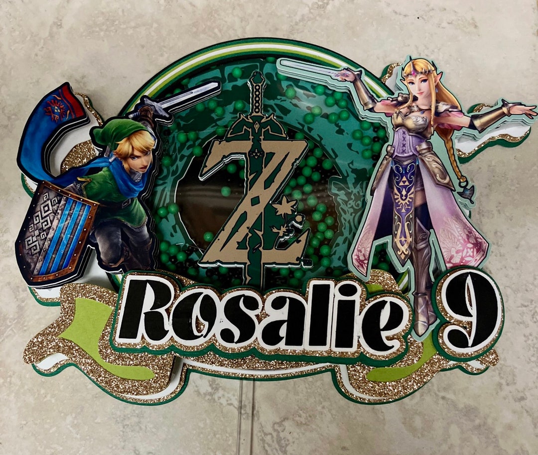 Zelda Cake Topper Zelda Birthday Birthday Decorations Zelda Party Decor ...