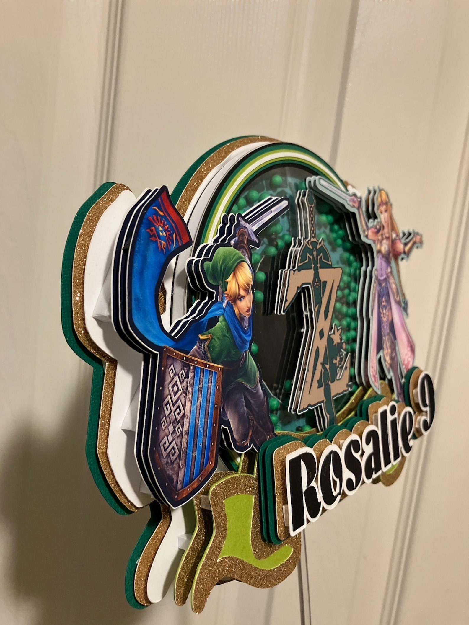 Zelda Cake Topper Zelda Birthday Birthday Decorations Zelda Party Decor ...