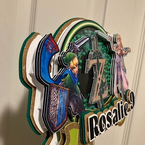Zelda Cake Topper Zelda Birthday Birthday Decorations Zelda Party Decor ...