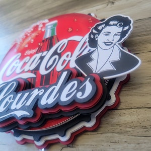 Coca-cola Cake Topper Coca-cola Birthday Birthday Decorations Coca Cola ...