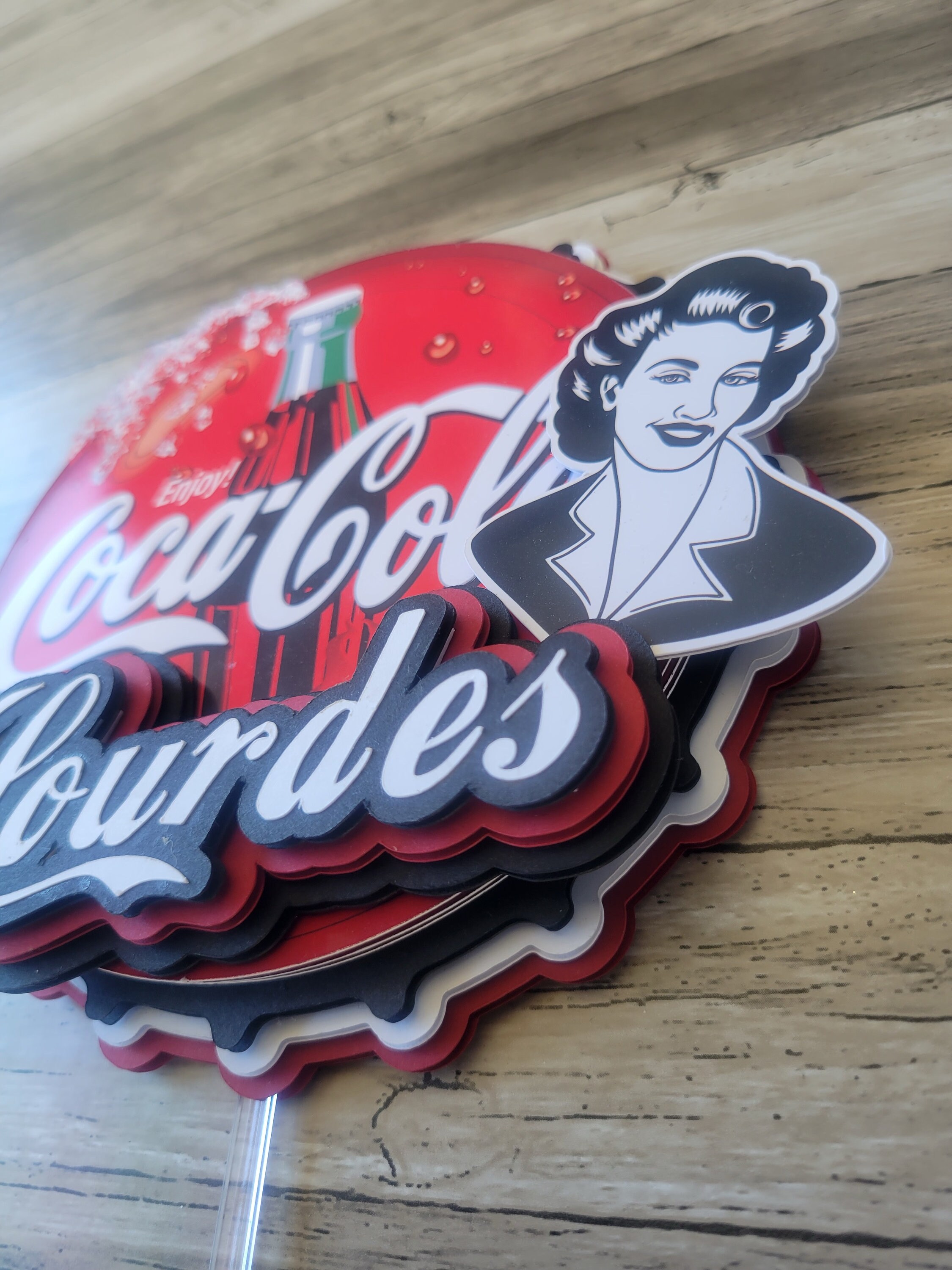 Coca-cola Cake Topper Coca-cola Birthday Birthday Decorations Coca Cola ...