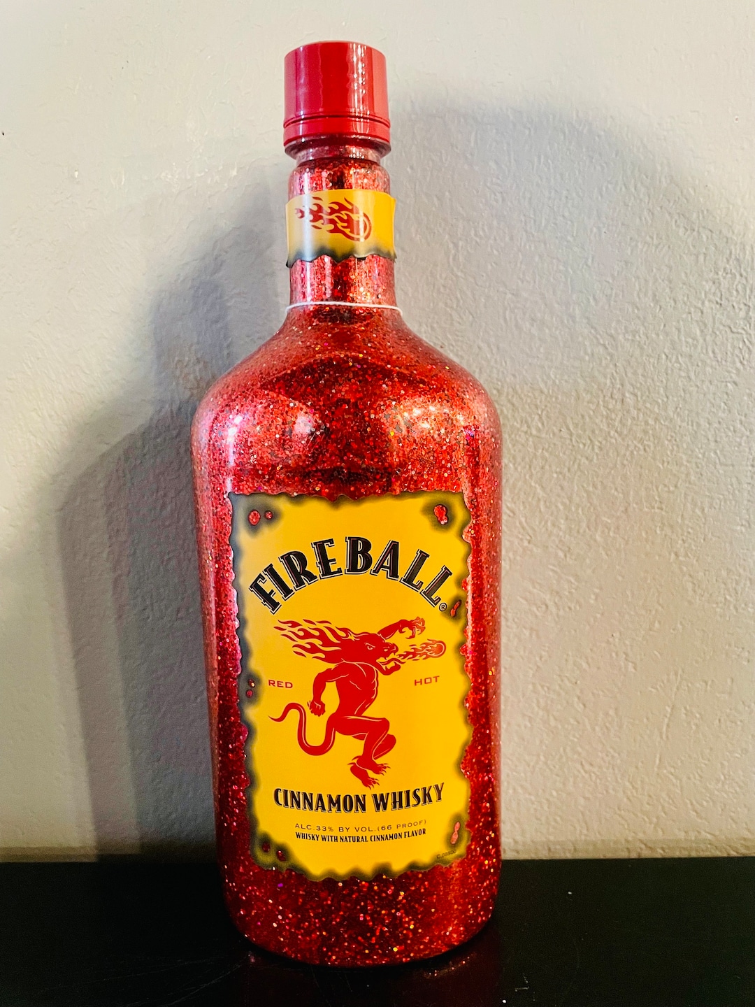 Glitter Fireball Bottle - Etsy
