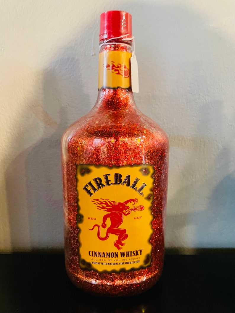Glitter Fireball Bottle - Etsy