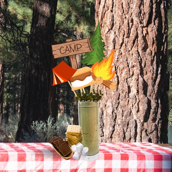 Camping Birthday Party Decorations - Etsy