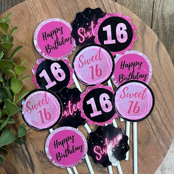 Sweet 16 Red Black Party Decorations - Etsy