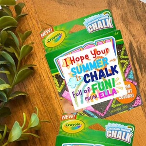 12 End of School Year Class Treat Stickers, Custom Favor Sticker ...