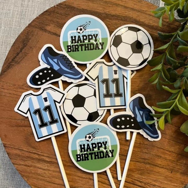 Custom Cupcake Toppers Soccer Jersey - Etsy