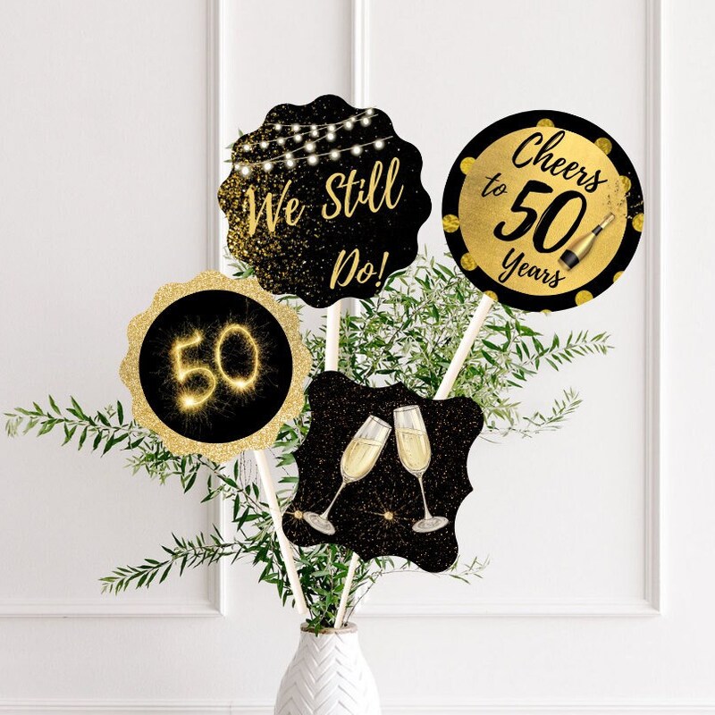 50th Anniversary Centerpieces Etsy