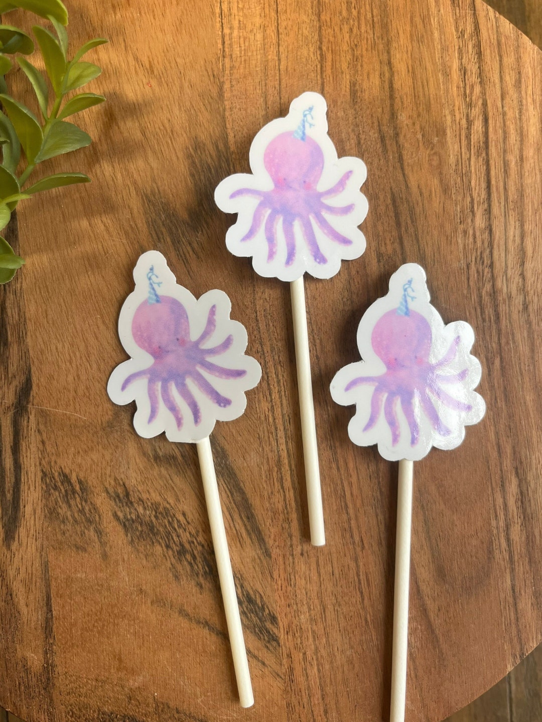 12 Octopus Cupcake Toppers: Under the Sea Party Picks - Etsy