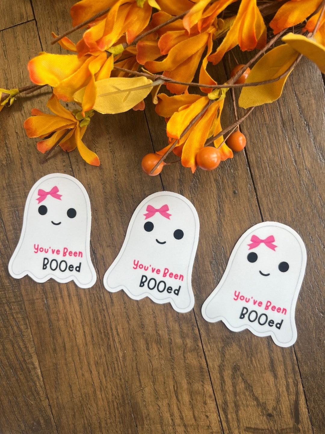12 Personalized You've Been Booed Halloween Stickers, Favor Tags - Etsy