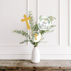 12 Religious Themed Cupcake Toppers, SHIPPED, Christening, Confirmation ...